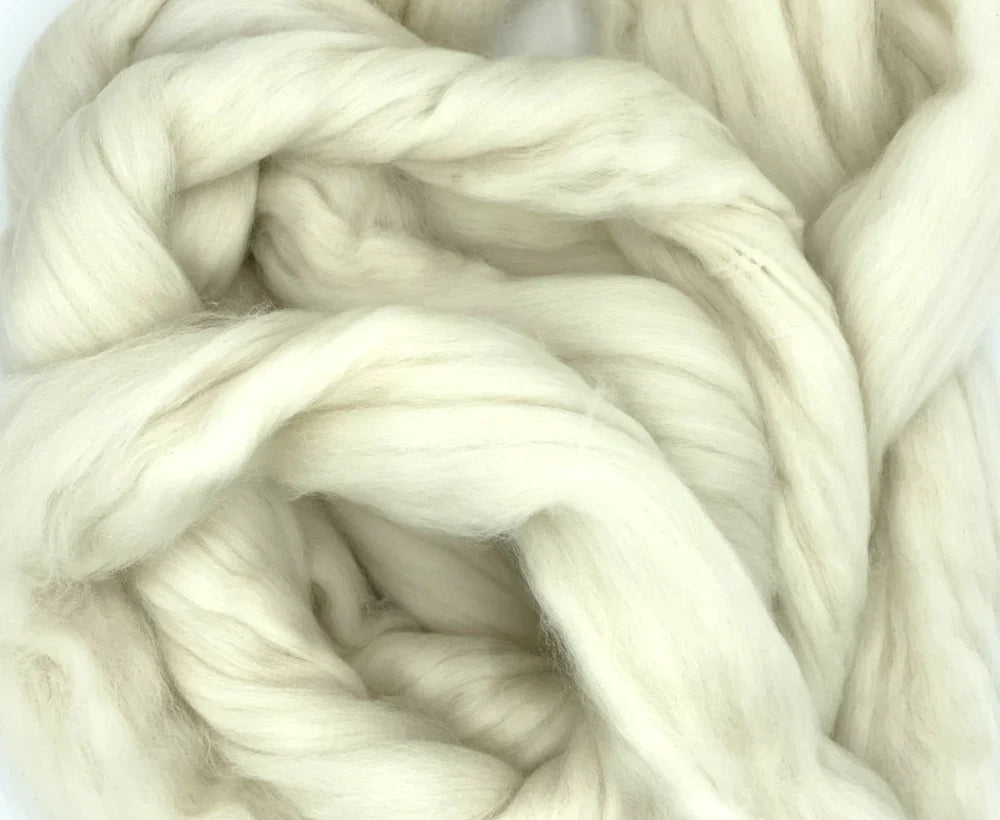 Falkland Wool Top - Undyed Spinning Fiber – Laughing Lamb Fibers